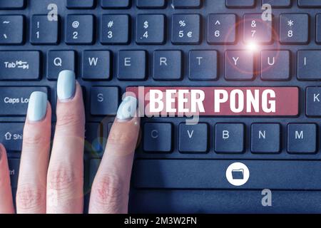 Conceptual display Beer Pong, Business overview a game with a set of ...