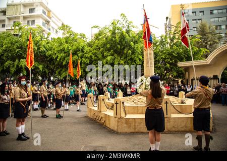 The Homenetmen scouts during Commemoration of April 24 Armenian ...