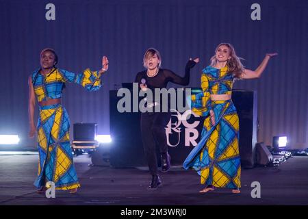 Italian singer Gala performs at Qatar Fashion United event, where ...