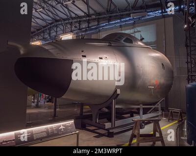 The cockpit section of a Vickers Valiant, Britains first nuclear bomber ...