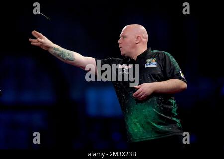 Martin Lukeman during his match against Martin Schindler during day ...