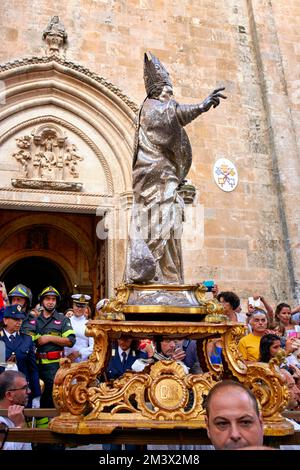 Apulia Puglia Italy. Ostuni. Festival of Saint Orontius. The "cavalcata ...