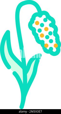millet plant food color icon vector illustration Stock Vector Image ...