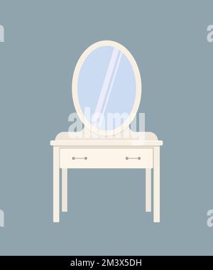 beauty makeup mirror frame cartoon vector graphic Stock Vector Image ...