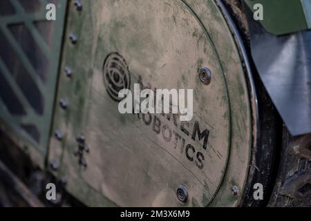 15 December 2022, Brandenburg, Brück: A THeMIS Unmanned Ground Vehicle ...