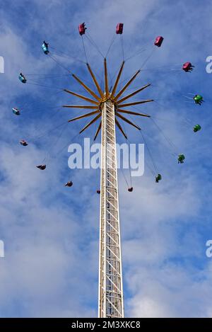 Blackpool Star Flyer Carousel Stock Photo - Alamy