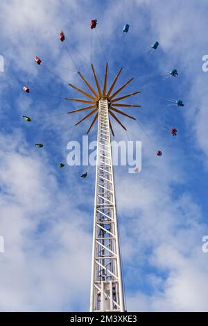 Blackpool Star Flyer Carousel Stock Photo - Alamy