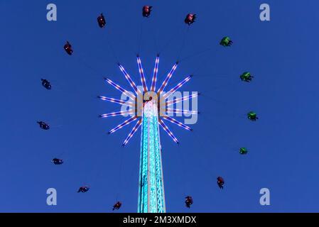blackpool Star flyer carousel ride Stock Photo - Alamy