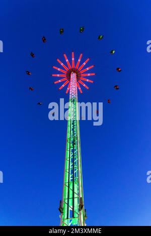 blackpool Star flyer carousel ride Stock Photo - Alamy