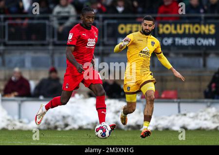 Leyton Orient's Omar Beckles (left) and Oliver O'Neill celebrate after ...
