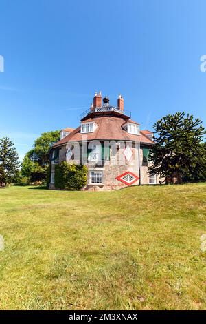 A la ronde. round 16 sided quirky house national trust near exmouth ...