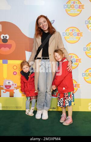 EDITORIAL USE ONLY Dr Hannah Fry and her children attend a gala ...