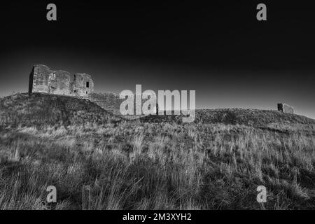 Duffus Castle, Monochrome Stock Photo - Alamy