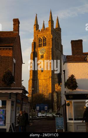 Tenterden town church, high street, kent, uk Stock Photo - Alamy
