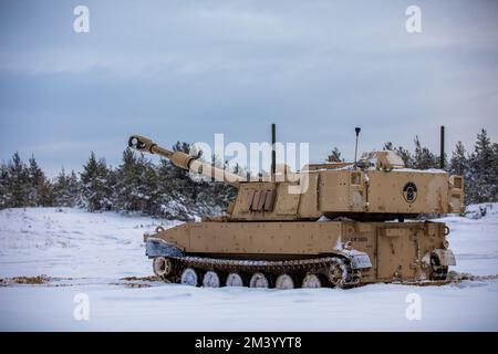 An M109A7 Paladin with Charlie Battery, 1st Battalion, 9th Field ...