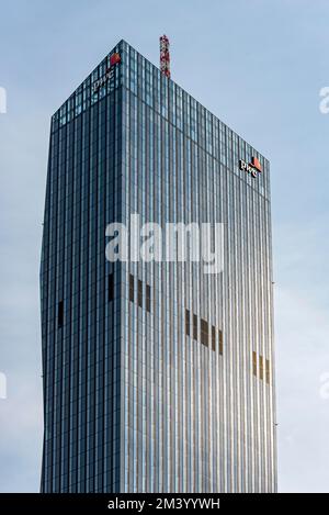DC Tower I with PwC sign, Vienna Donau City, Wien, Austria Stock Photo ...