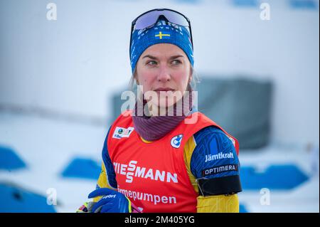 Anna Magnusson, Women 10 Km Pursuit during the BMW IBU World Cup ...