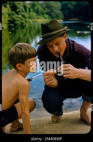 Sports Illustrated - The Robt. Whites baiting hook, Toni Frissell ...