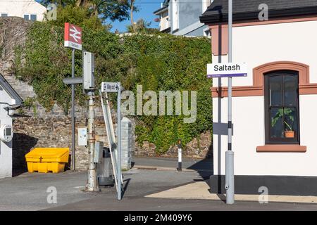 Saltash Railway Station with its Historical and Restored Building Along ...