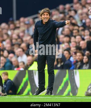 Tottenham Hotspur manager Antonio Conte during a press conference at ...