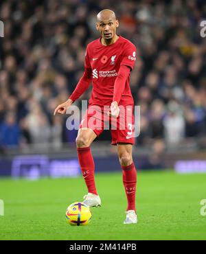 Liverpool's Fabinho during the Premier League match at Anfield ...