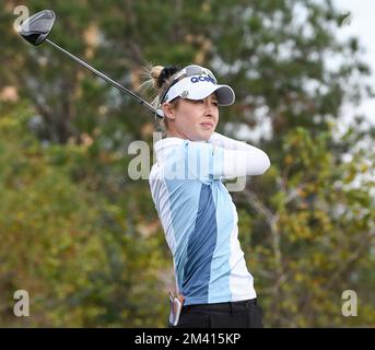 Nelly Korda tees off on from the second hole during the final round of ...