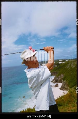 Archie Compton, driving, Toni Frissell, Antoinette Frissell Bacon ...