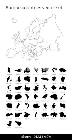 Germany map collection. Borders of Germany for your infographic ...
