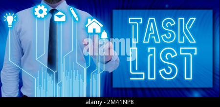 Inspiration showing sign Task List, Conceptual photo Planification ...