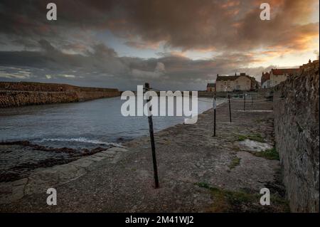 Cellardyke harbour, historic fishing village in Fife Scotland, UK Stock ...