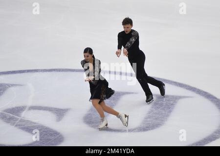 Celina FRADJI and Jean-Hans FOURNEAUX of France perform during the Ice ...