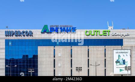 Entrance sign of the Commercial Center Ademuz Stock Photo - Alamy