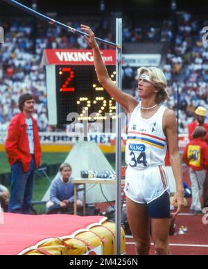 PATRIK SJÖBERG Swedish high jumper sets a new world record at a ...