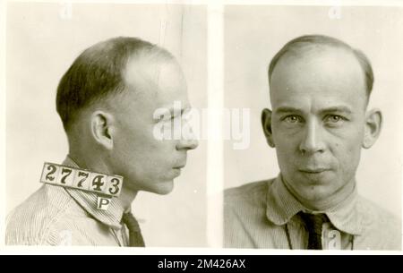 Photograph of Clarence Howard. This item is the prison photograph, also ...