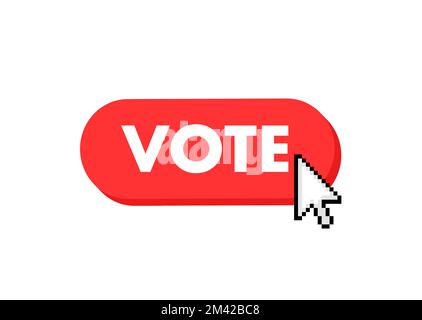 vote now button. vote now square 3d push button Stock Vector Image & Art - Alamy