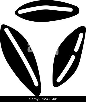 semolina grain healthy glyph icon vector illustration Stock Vector ...