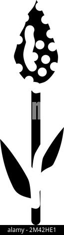 sorghum plant food glyph icon vector illustration Stock Vector Image ...