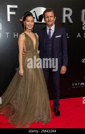 Alicia Hannah-Kim and Sebastian Roche attends the World Premiere of ...