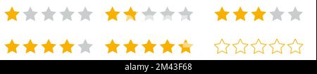 5-star icons. Review and rating of hotel and restaurant. Editable ...