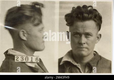 Photograph of R. M. Hood. Bureau of Prisons, Inmate case files Stock ...