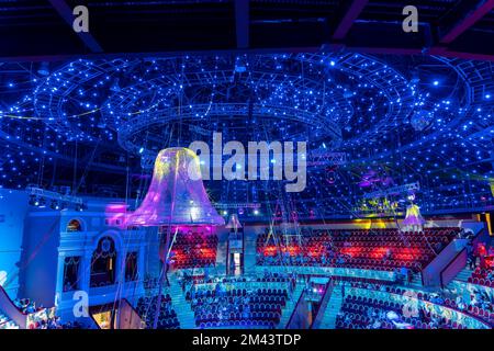 Circus arena during the New Year circus performance Stock Photo - Alamy