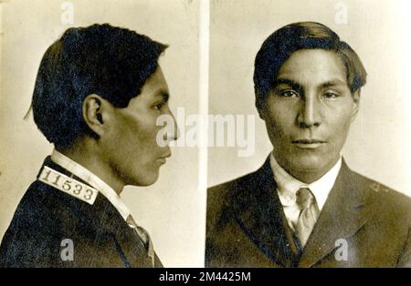Photograph of Peter Little Plume. Bureau of Prisons, Inmate case files ...