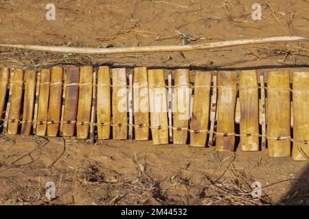 Traditional african xylphone like culture heritage instrument known as ...