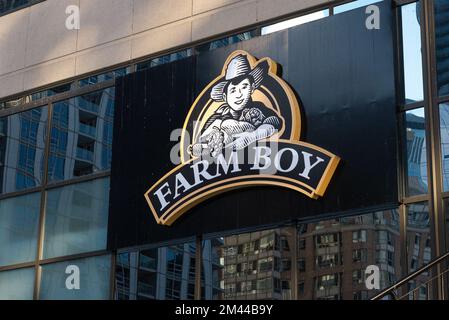 Toronto, Canada – December 10, 2022: View at Farm Boy retail store logo ...