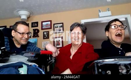 In a screengrab from a recorded zoom interview Dianne Cormier Northrup ...