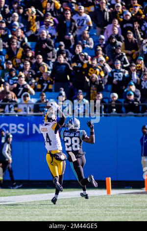 Carolina Panthers cornerback Keith Taylor (28) in action during an NFL ...