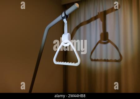 Hospital bed pull-up device Stock Photo - Alamy