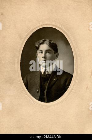 Old German photograph: a handsome young soldier in full gear in ...