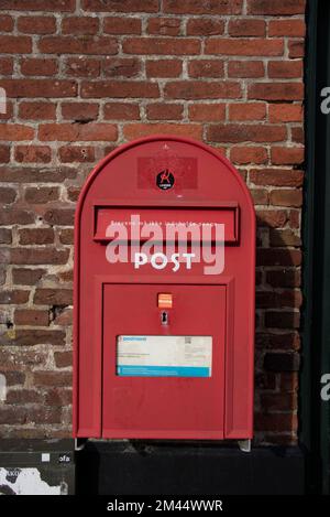 Letterbox the Danish Post Stock Photo - Alamy