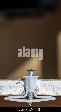 Side view of a drywall mount anchor and screw Stock Photo - Alamy